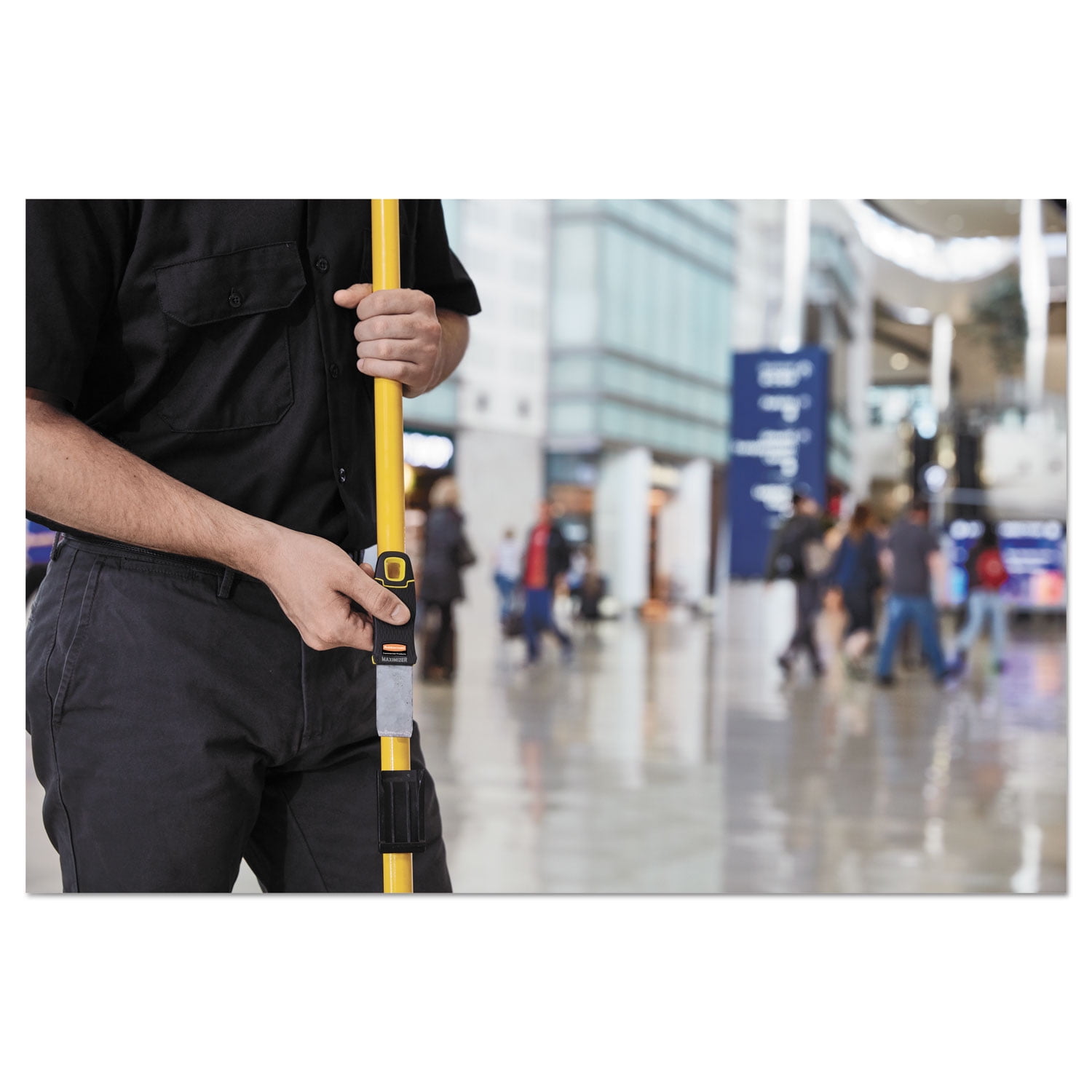 Rubbermaid Commercial Maximizer Dust Mop Frame with Handle and Scraper ...