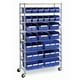 Seville Classics 8-Tier NSF 24-Bin Rack, 36" W x 14.25" D x 63.5" H ...