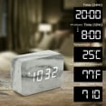 Oct17 Marble Pattern Alarm Clock, Fashion Multi-function LED Alarm ...