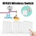 3-Gang 86 Wall Panel Switch With Remote Control 433Mhz Wireless Smart ...