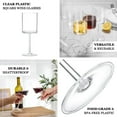 Efavormart 6-Pack Transparent Dusty Blue Plastic Cylindrical Wine ...