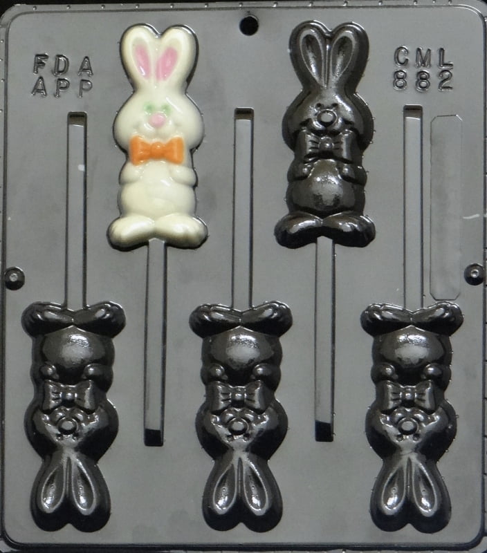882 Whole Rabbit Lollipop Chocolate Candy Mold - Walmart.com