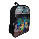 "Minecraft Bookbag: Steve Alex 16"" Backpack with Creepers, Zombies ...