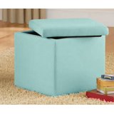 Heritage Club Faux Suede Storage Ottoman - Walmart.com