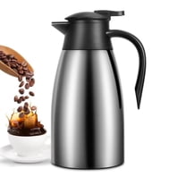 SSAWcasa Thermal Coffee Carafe 51oz Stainless Steel Insulated Vacuum ...
