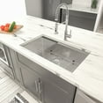 Dcolora 33 Inches Workstation Undermount Kitchen Sink, 16 Gauge ...