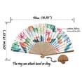 1pc Hand Fan Fruits Design Pineapple Foldable 9inch 23cm with Bamboo ...