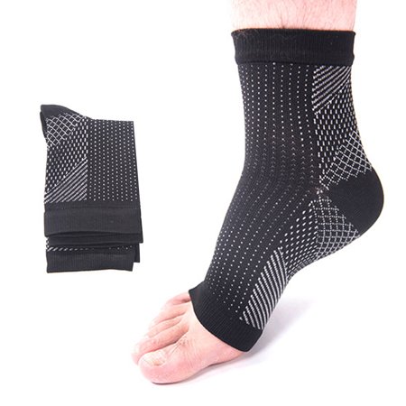 1 Pair Compression Ankle Supports Nylon Compression Open Toe ...