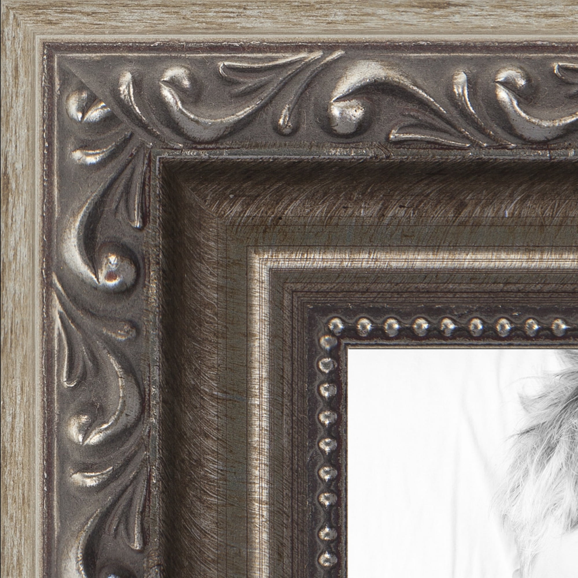ArtToFrames 20x20 Inch Antique Silver Picture Frame, This Silver Wood ...