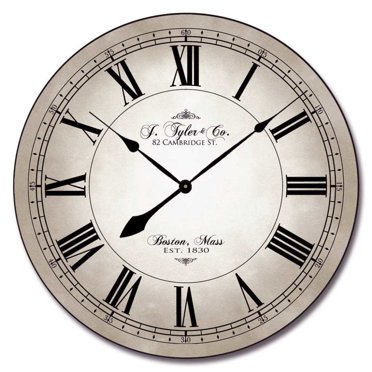 Universal Round Wall Clock, White, 13" - Walmart.com