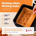 8 Inch - 125 Count] Square Air Fryer Liners Disposable - Non-Stick, Oil ...