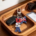 AURIGATE USA Independence Day Keychain, Flag Rhinestone Key Chain for ...