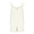BWASD Womens Pajamas Sleeveless Nightwear Soft Solid Color Loungewear ...