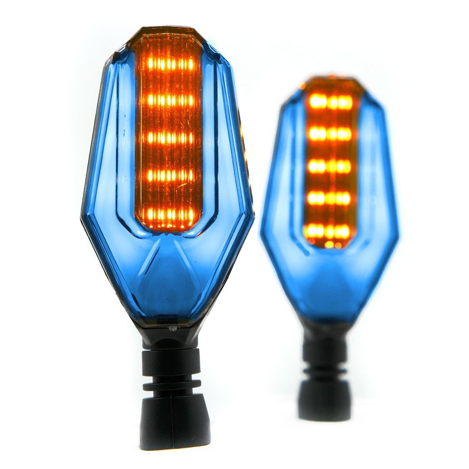 Direccionales Para Moto Rasen Led Doble Dim Universal azul | Bodega ...