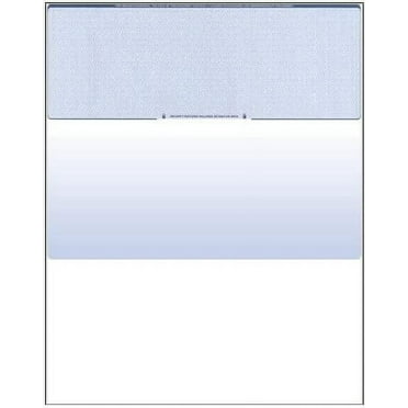 3 Blank Checks Per Page, Laser 8-1/2" x 11" Letter Size Prismatic Green ...