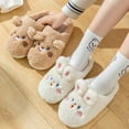 MXIEZI Women's Cotton Slippers Fall Winter Plush Cartoon Home Slippers ...