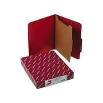 Smead Pressboard Folder,6 Section,Red,PK10 14082 - Walmart.com