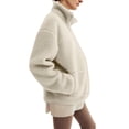 Aellinatey Women's Fleece Jacket Zip Up 2 in 1 Baby Wearing Winter Coat ...