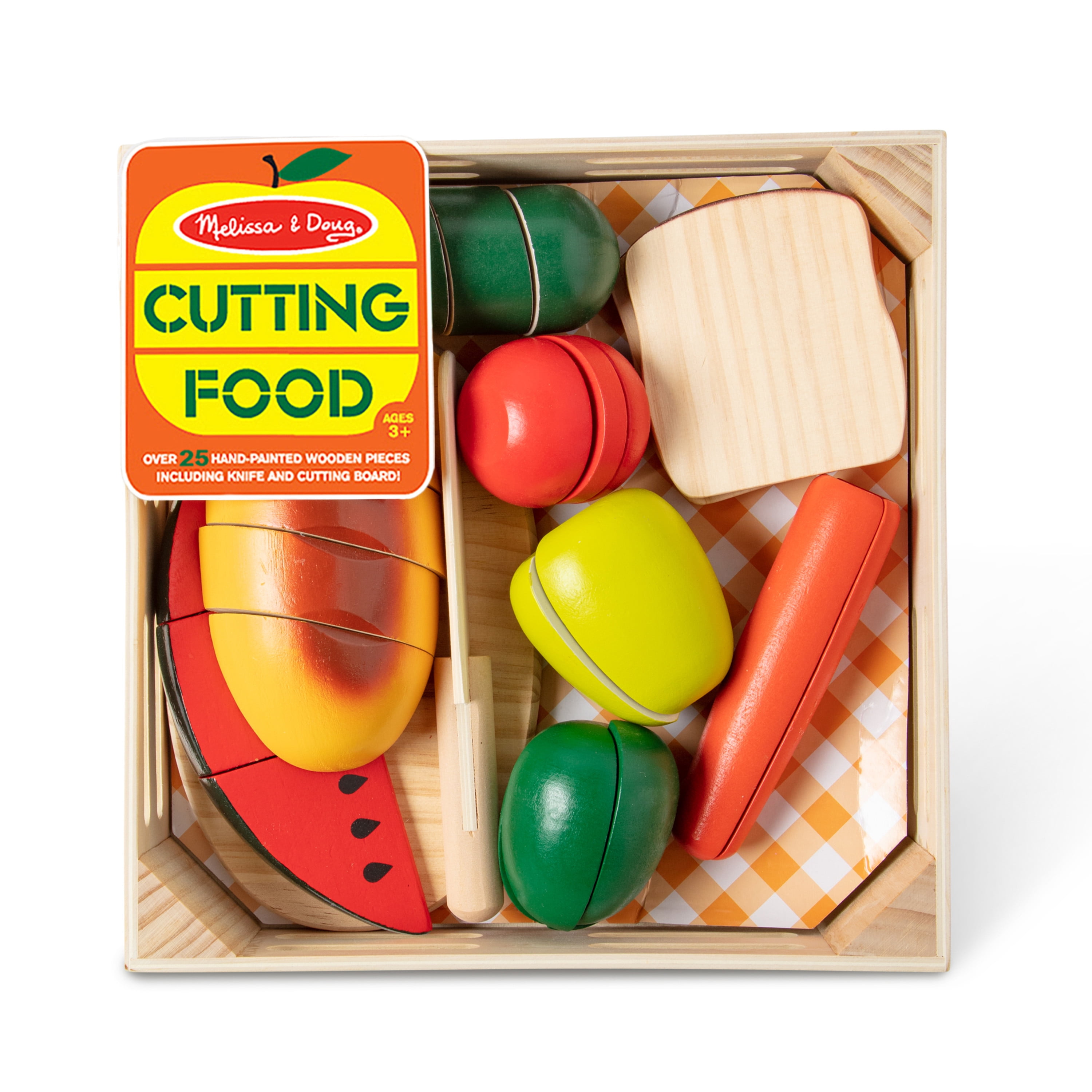 Buy Melissa & Doug Cutting Food - Play Food Set With 26 Wooden Pieces ...