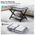 Smart FENDEE Luggage Rack,Folding Suitcase Stand for Guest Room,Holds ...
