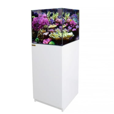 Black Luxury Large Fish Tank 125Gal LED Aquarium Kit Upright Fish Tank ...