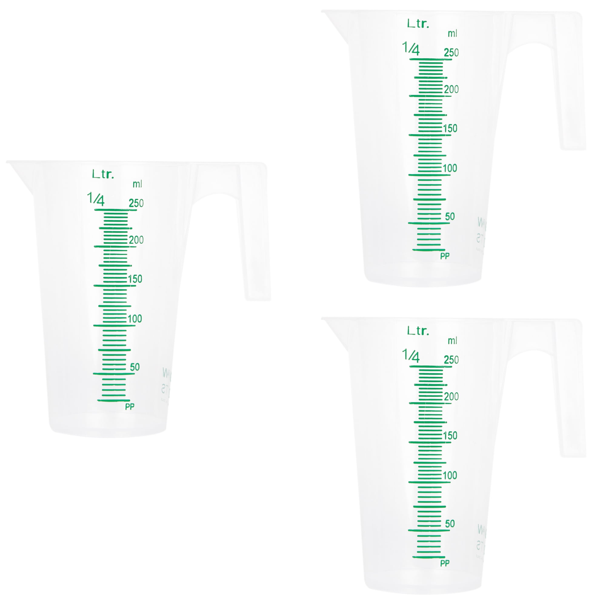 GROWDOTS 250 ml Measure Pitcher Food Grade Plastic Graduated Measuring ...