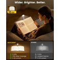 12 LED Book Light, Reading Lights for Books in Bed with 5 Colors & 5 ...