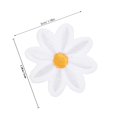 BESTYASH 30Pcs White Daisy Iron on Patches Embroidered Flower Appliques ...