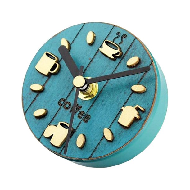 kurtrusly Fridge Sticker Clock Sticker Coffee Pattern Decorative for ...