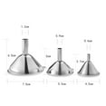 Yevior Metal Kitchen Funnel Set 3 Sizes for Filling Bottles, Essential ...