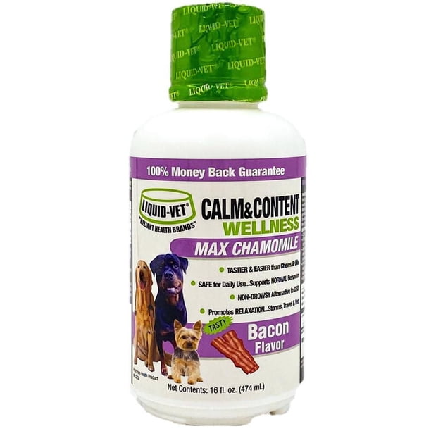 Liquid-Vet Dog Calm & Content Wellness for Stress & Anxiety with MAX ...
