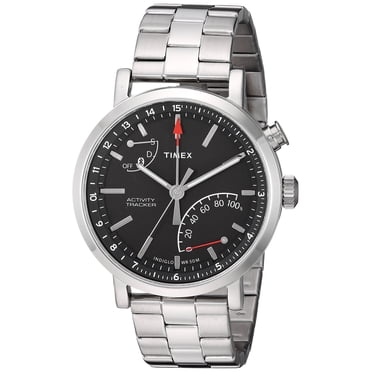 Timex Men's Harborside Two-Tone/Blue 42mm Dress Watch, Stainless Steel ...