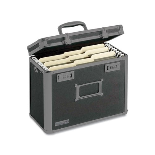 Locking Personal File Tote Letter, 7.25 x 13.75 x 12.5, Tactical Black ...