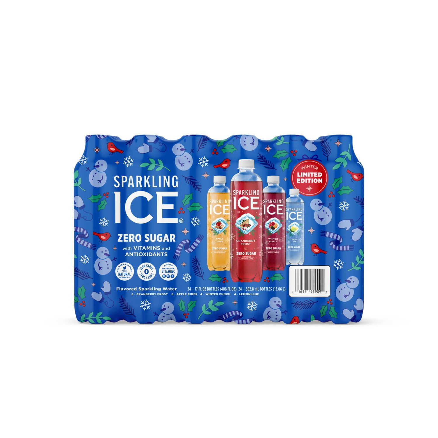 Sparkling Ice Sparkling Water Winter Variety Pack, 17 fl. oz., 24 pk ...