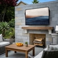 Blue Brown Wave Outdoor TV Cover 30 to 32 inch Deep Blue Abstract Art ...
