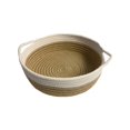 Woven Basket Cotton Rope Bin with Handle, Sturdy Decorative Basket for ...
