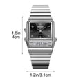 Gallickan Vintage Square Digital Watch for Women, Multi-Color LED ...