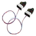 4Pcs HO Scale 2 Aspects Railroad LED Dwarf Signals 2 Lights Block ...