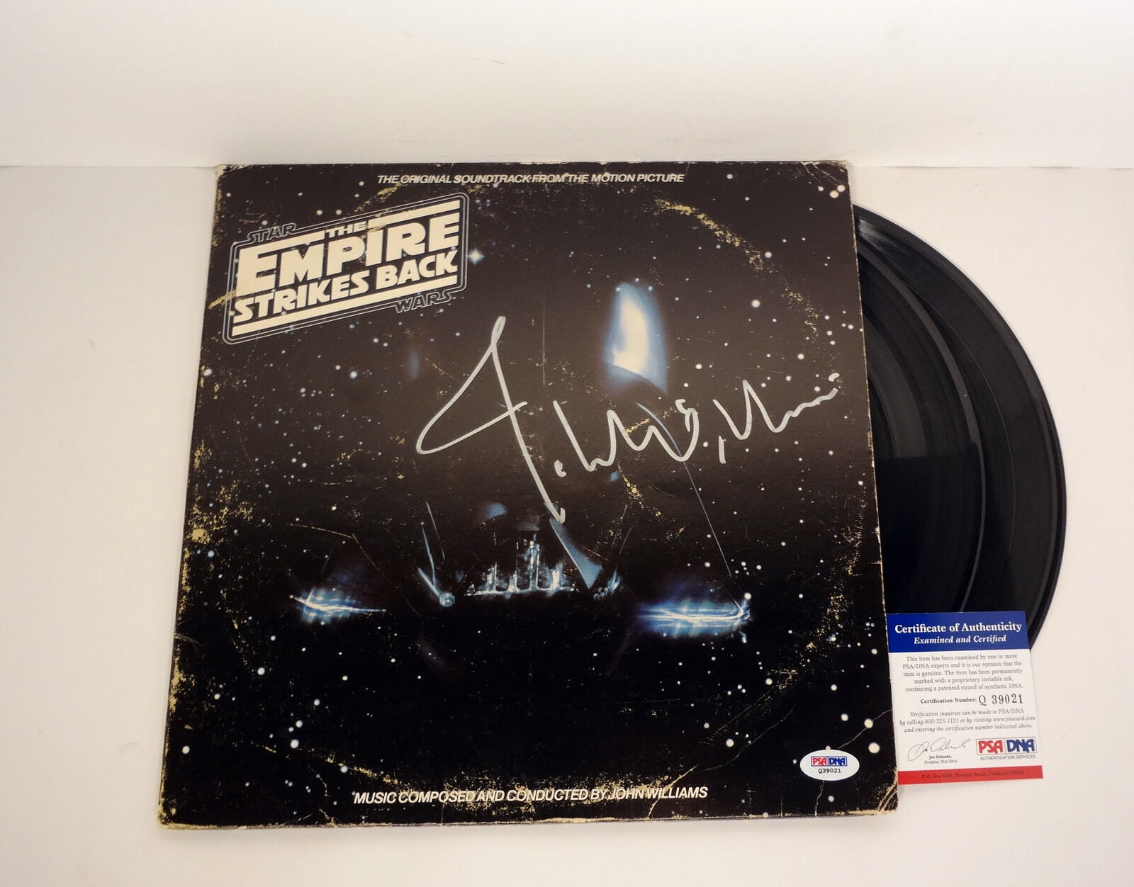 John Williams Signed Star Wars Empire Strikes Back Vinyl Record Album ...