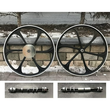 DONSP1986 29"/700C Alum Mag Wheels Set Rims 100x135MM &Flywheel ...