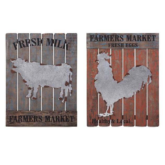 Farm Fresh Wall Decor - Ast 2 - Walmart.com