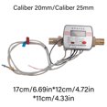 Upgrades Ultrasonic Heat Meter Brass flowing Meter with LCD Display ...