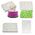 POYOGA Flower Leaf Pattern Silicone Mold Fondant Cake Molds Pastry ...