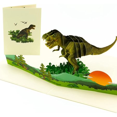 Dinosaur Pop Up Card, Blank Dinosaur Card for All Occasions, Dinosaur ...