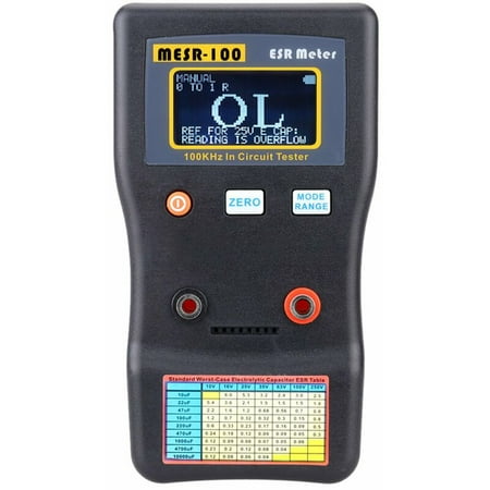 Portable ESR Capacitor Tester Ohm Meter Professional Capacitor Internal ...