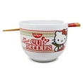 Hello Kitty Cup Noodle Japanese Dinnerware Set | 20-Ounce Ramen Bowl ...