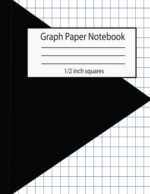 Graph Paper Notebook 1 2 Inch Squares 0 5 Squares Graph Paper