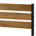 Coromose Bed Frame with Wood Headboard, Metal Slats Support Platform ...