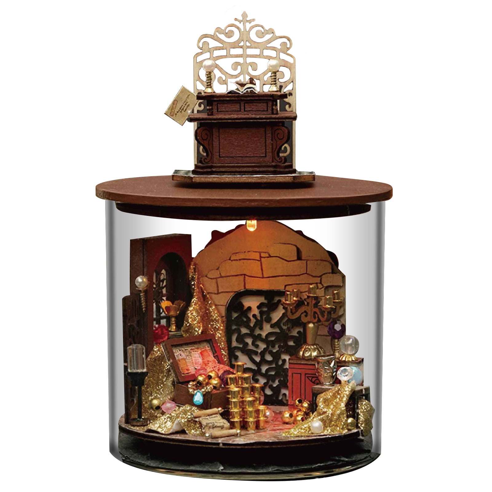 DIY Miniature House Model Toy Creative 3D Handmade Diy Mini Glass Ball ...