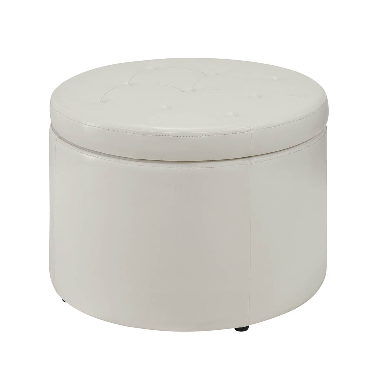 Designs4Comfort Round Shoe Ottoman, Ivory - Walmart.com